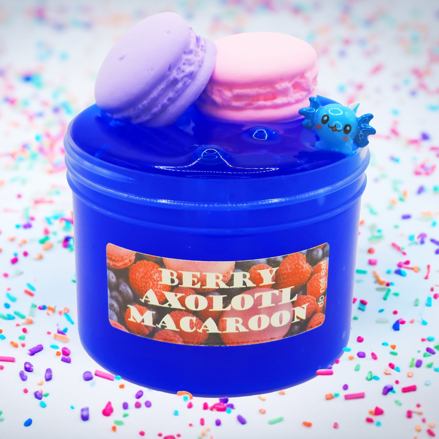 Axolotl Slime - Berry Macaroon Mix | Poppy Mello Slimes